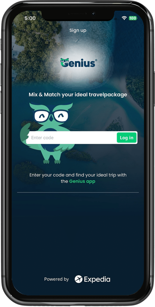 Genius.travel – Persoonlijke pakketreis app in React | APPelit
